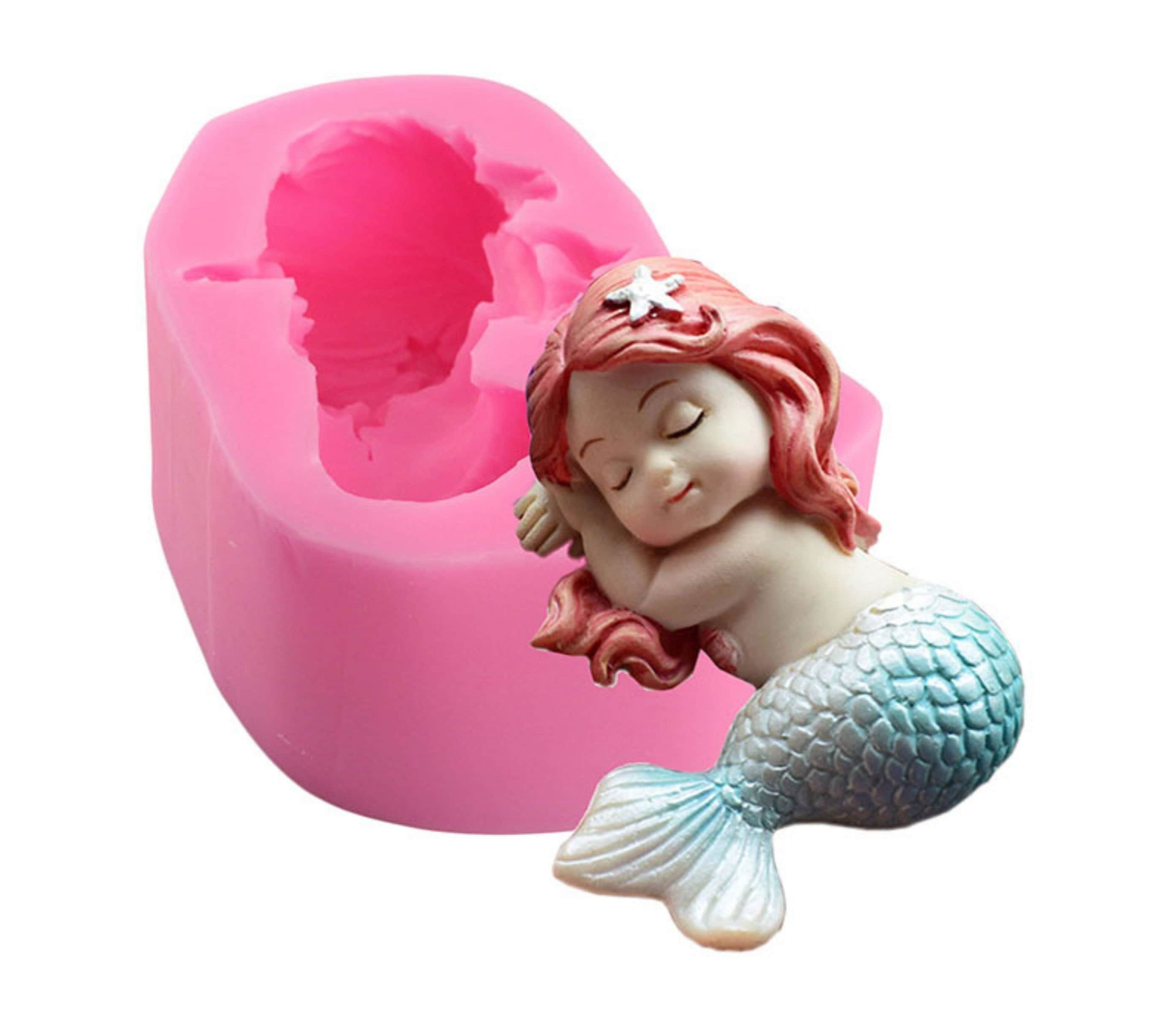 Mermaid Mold Mermaid Silicone Mold 3d Silicone Fondant Mold - Etsy