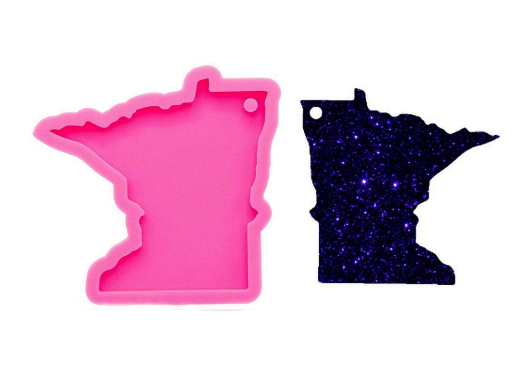 Minnesota State Keychains Molds,silicone Keychain Mold,pendant Mold ...