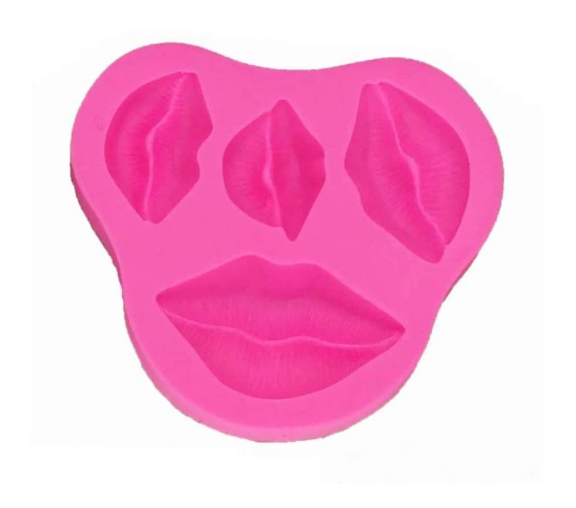 Lips Silicone Moldkissing Lips Mold Craft Mould DIY Cupcake - Etsy