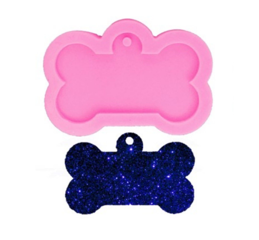 Dog Bone Silicone Mold,silicone Keychain Mold,shiny Dog Bone Silicone ...