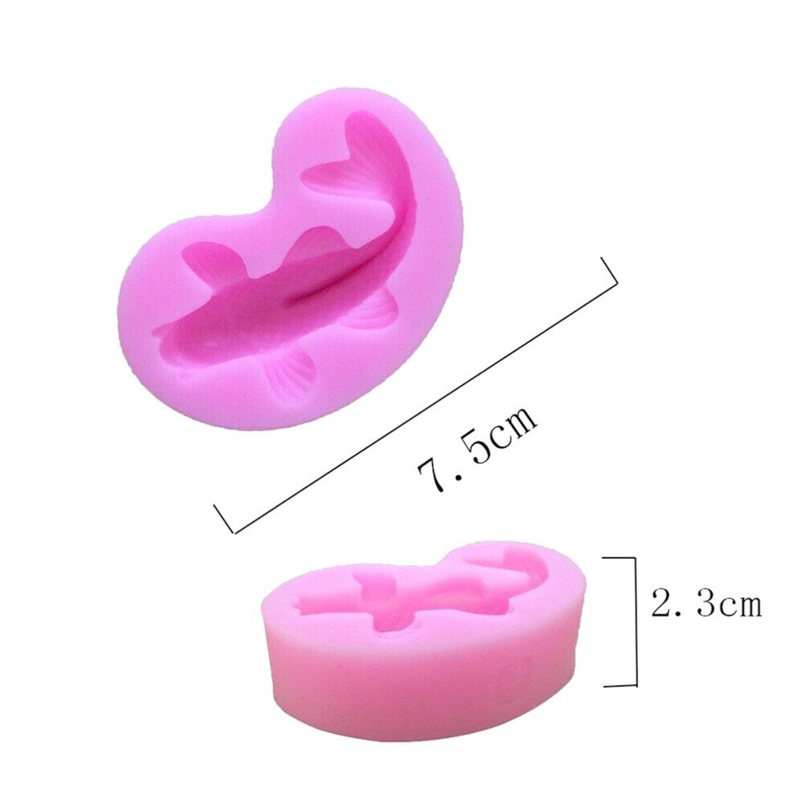 Fish Silicone Mold Lucky Carp Fish Mold Carp Fish Fondant | Etsy