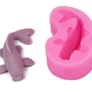 Fish Silicone Mold, Lucky Carp Fish Mold, Carp Fish Fondant Silicone ...