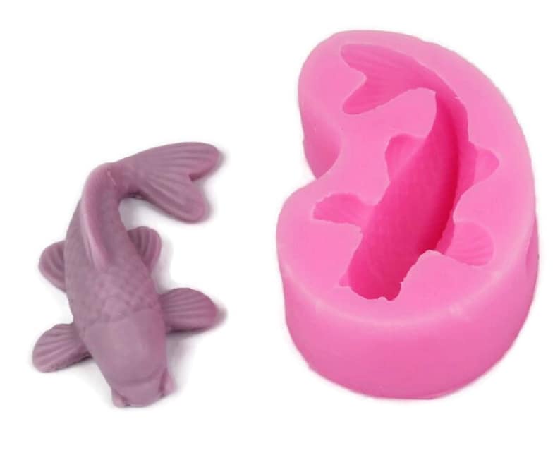 Fish Silicone Mold Lucky Carp Fish Mold Carp Fish Fondant - Etsy