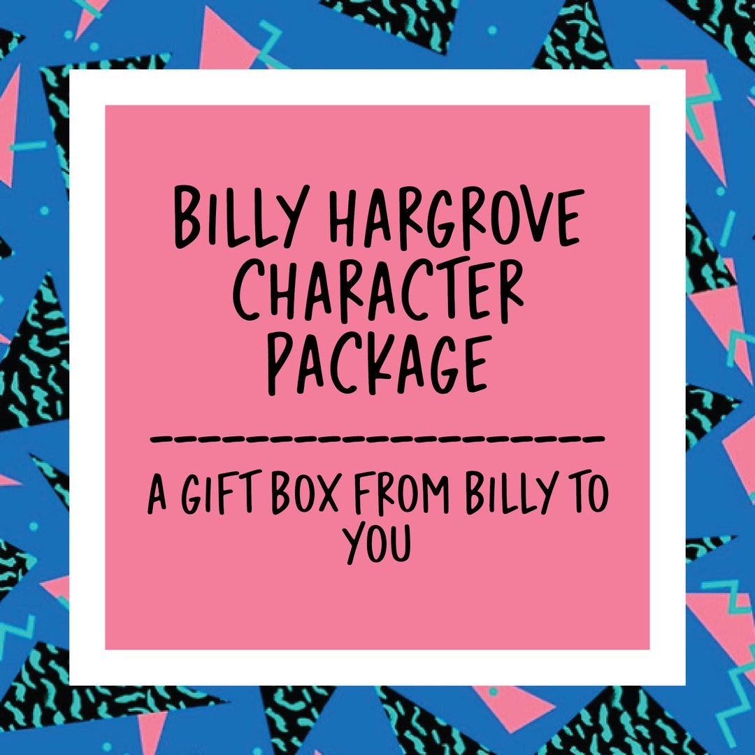Billy Hargrove Character Package - Etsy