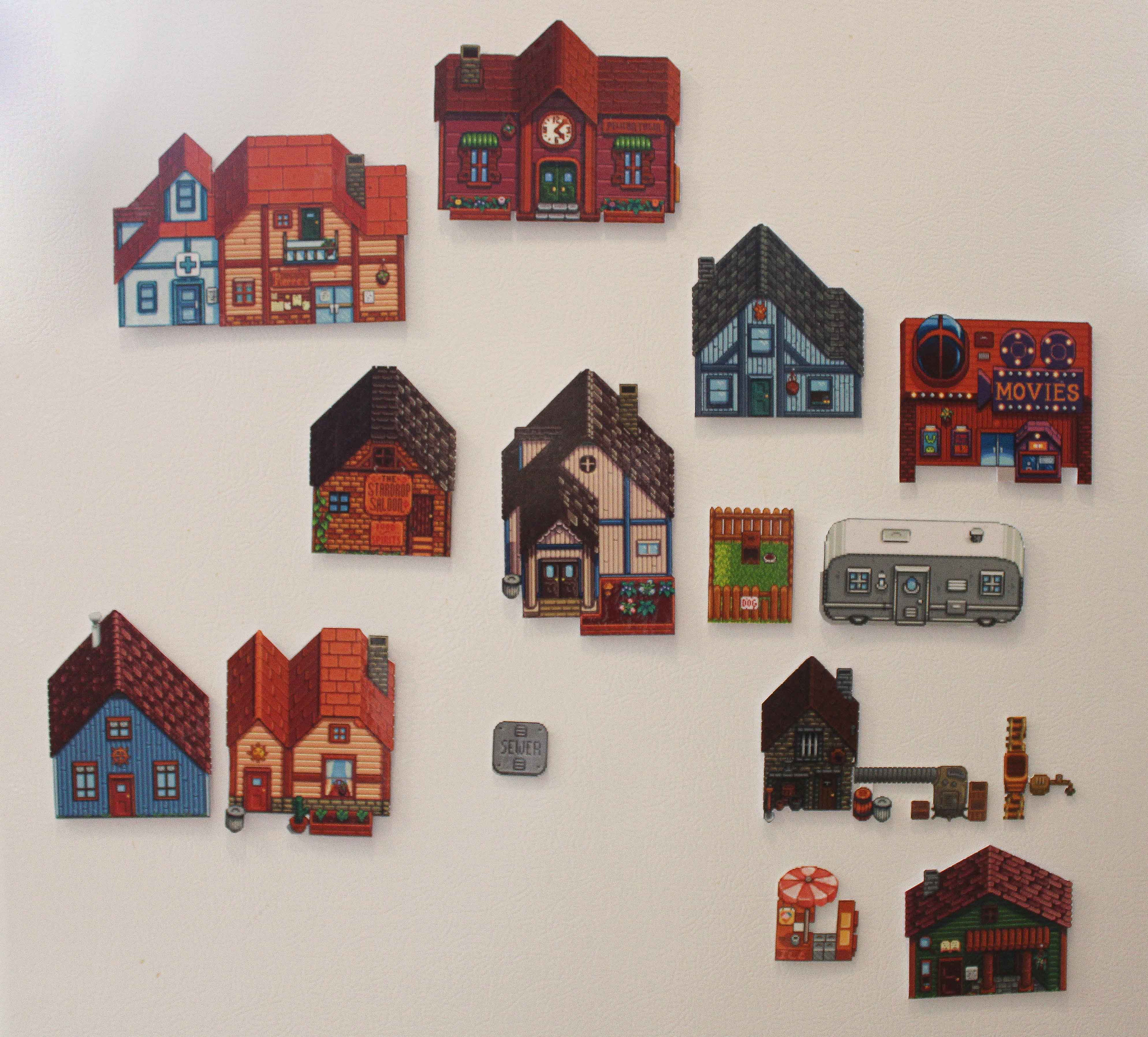 Stardew Valley Main Town Magnet Pack - Etsy
