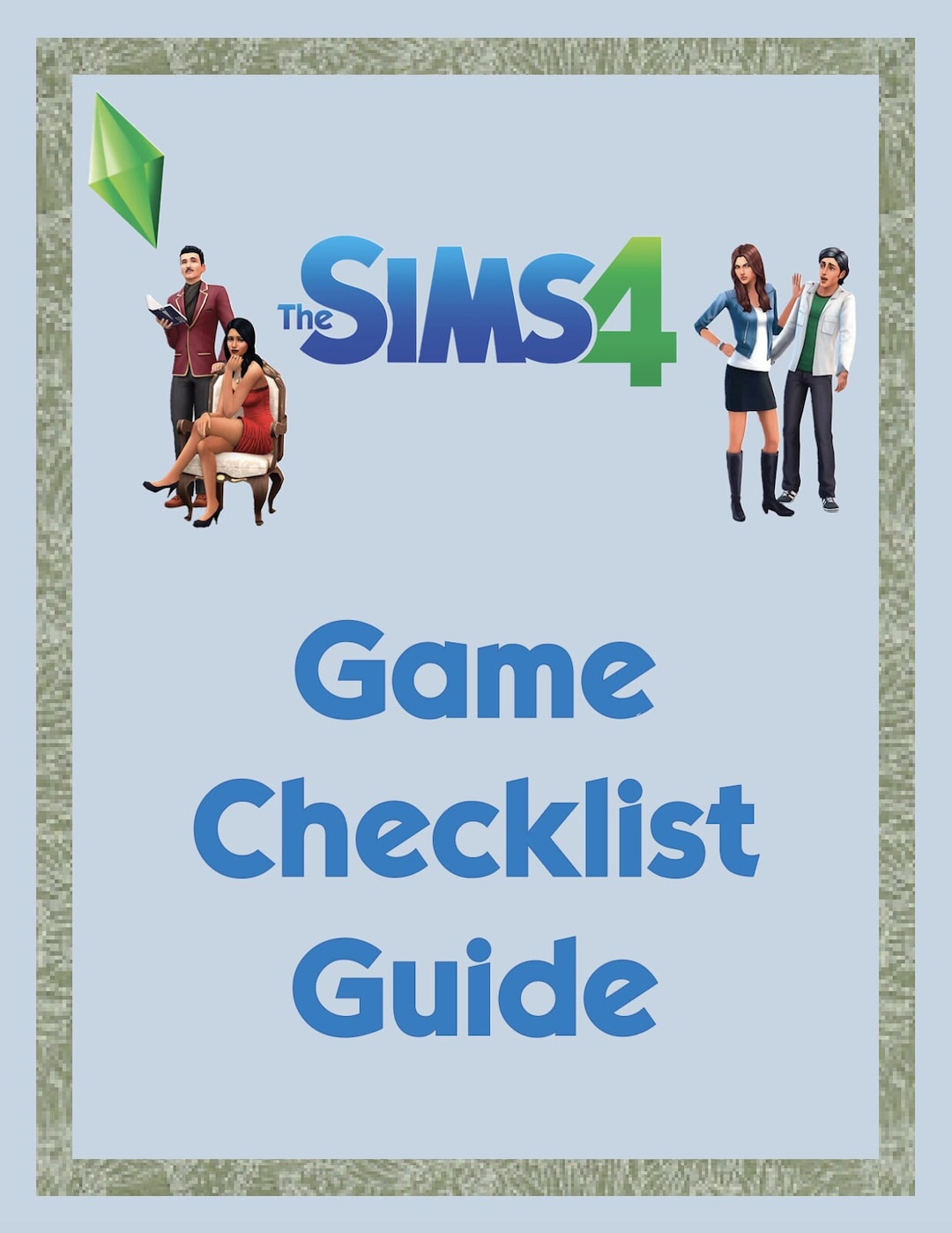 The Ultimate Sims 4 Legacy Checklist and Recording - Etsy