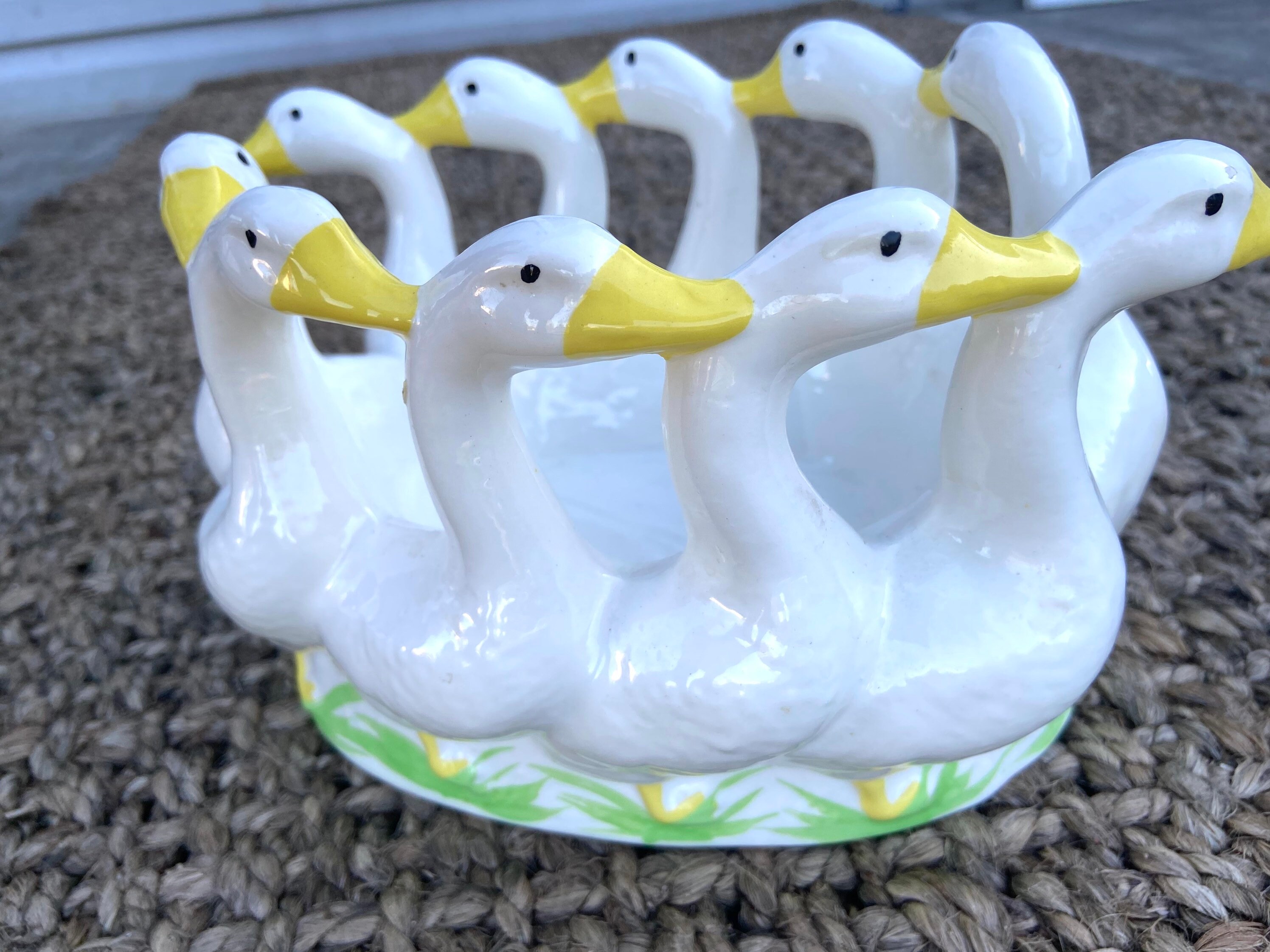 Vintage Easter Geese/goose/duck Planter Holder Ceramic 10 | Etsy