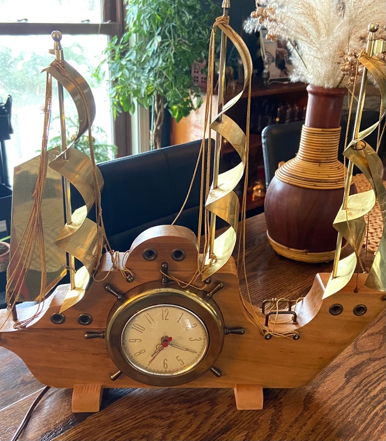 Vintage Pirate CLOCK works Novelty National Silver Brass New - Etsy