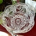 Vintage HOFBAUER BYRDES Lead, Crystal Footed Compote Diamond Cut Clear ...