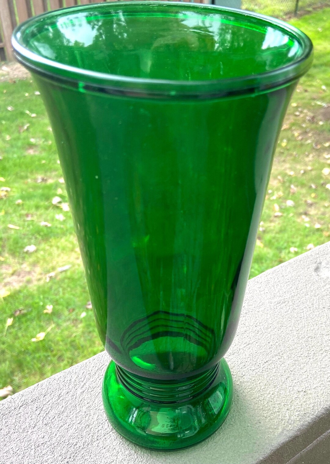 Vintage Emerald Green Cleveland Napco Glass Floral Vase - Etsy