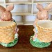 Vintage Pair of Spring Bunnies Planters Boy/girl Rabbit - Etsy