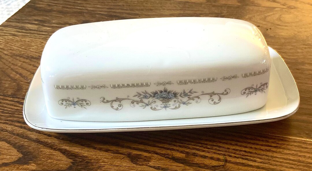 Vintage WADE Japan Porcelain Pattern diane Covered Butter Dish, Easter ...