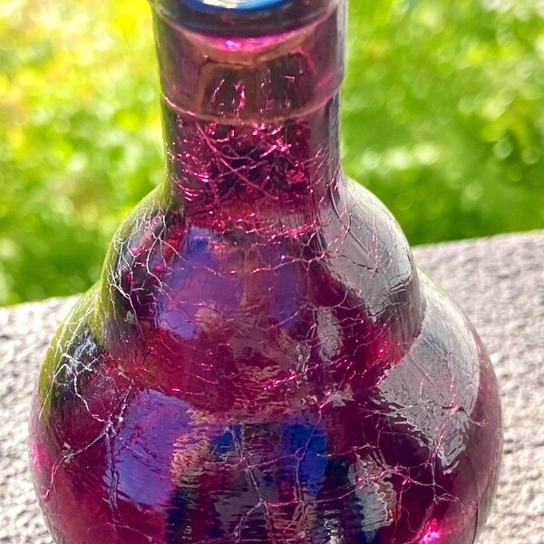 Crackle Glass Vases - Etsy