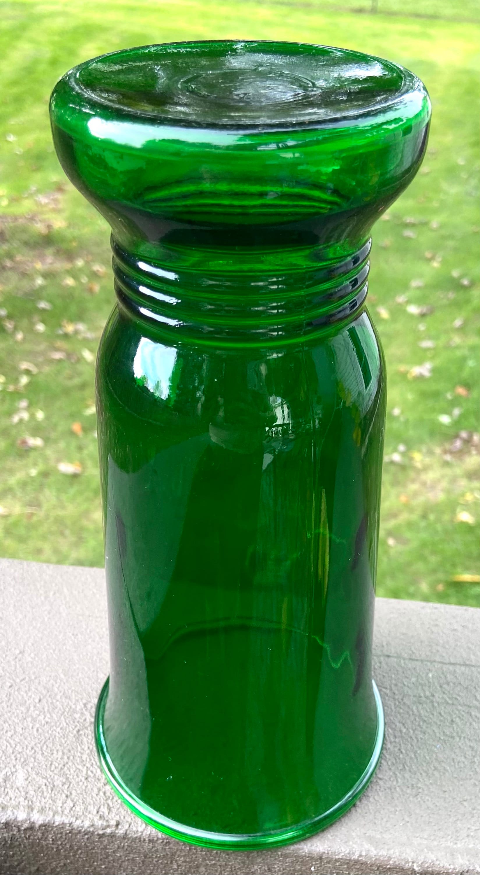 Vintage Emerald Green Cleveland Napco Glass Floral Vase - Etsy