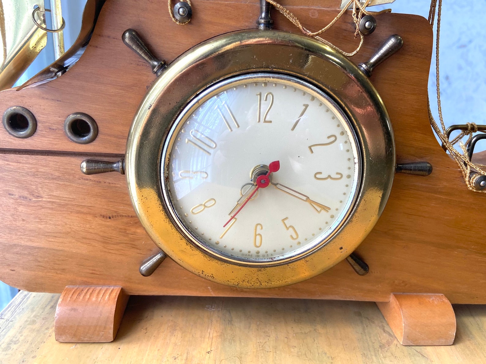 Vintage Pirate CLOCK works Novelty National Silver Brass New - Etsy