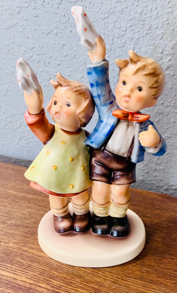 Vintage Goebel MI Hummel goodbye Signed M J Hummel Boy & - Etsy