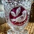 Vintage RUBY DIAMOND Point Water Set of 3 Crystal Glass Cut Items, Ruby ...