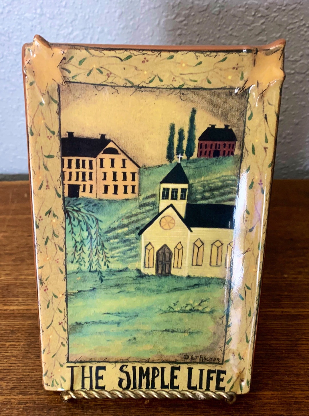 Vintage Ceramic American USA 4th of July Pair of Wall Plates, Signed ...