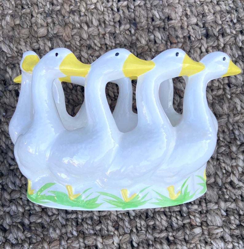 Vintage Easter Geese/goose/duck Planter Holder Ceramic 10 | Etsy