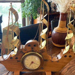 Vintage Pirate CLOCK works Novelty National Silver Brass New Jersey Co ...