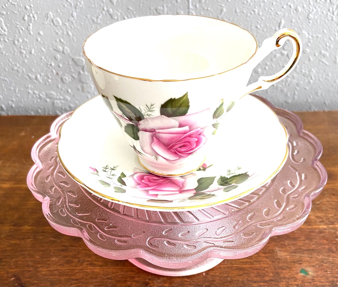 Vintage Regency England Rose Teacup/ Saucer, REGENCY English Bone China ...