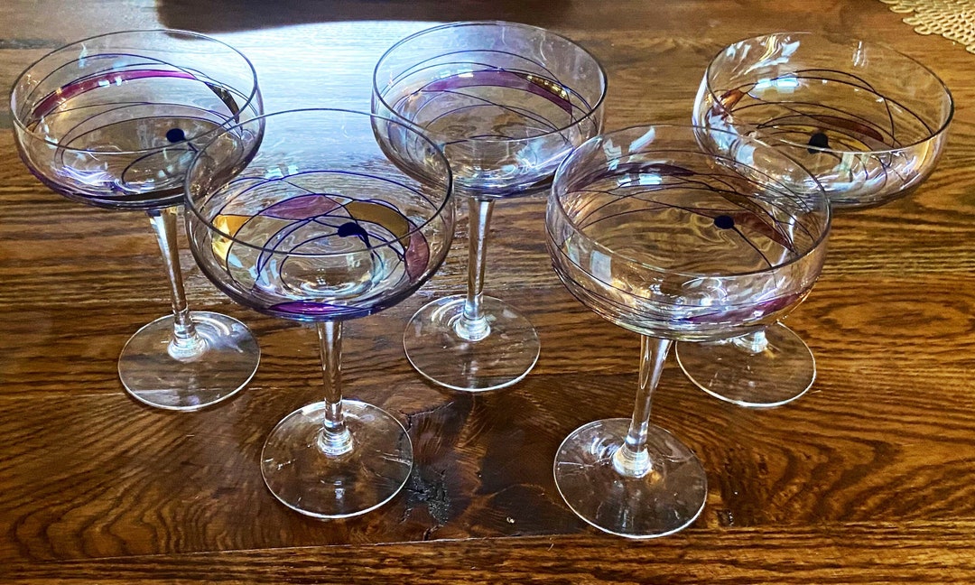 Vintage Romanian Swirl Mosaic Crystal Multi Gem Amethyst Gold Gilded ...