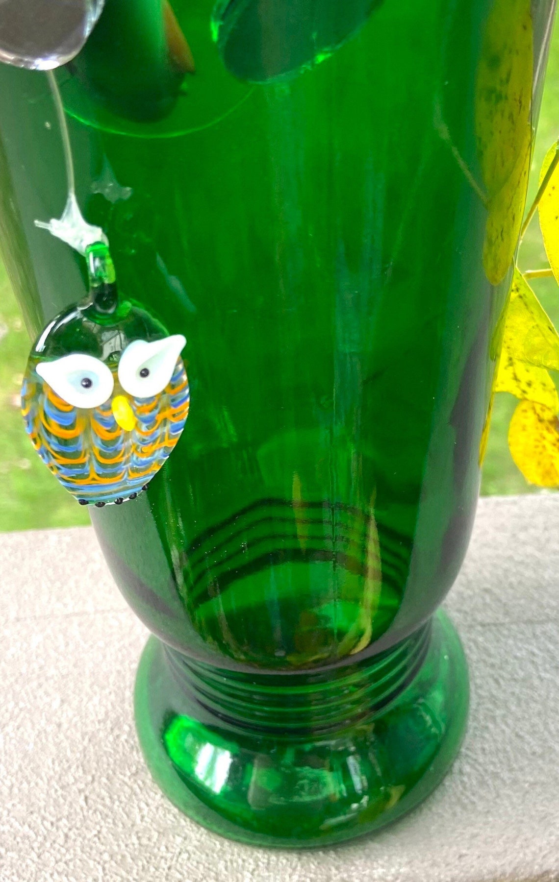 Vintage Emerald Green Cleveland Napco Glass Floral Vase - Etsy