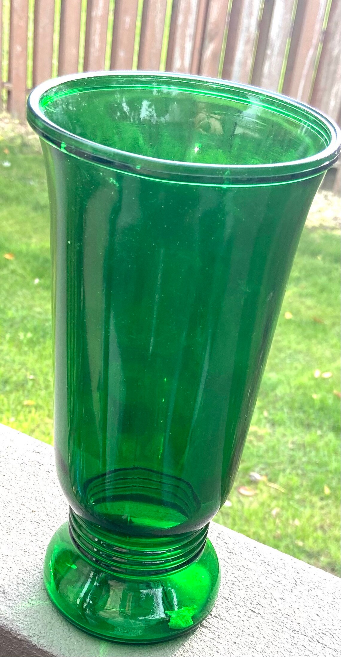Vintage Emerald Green Cleveland Napco Glass Floral Vase - Etsy