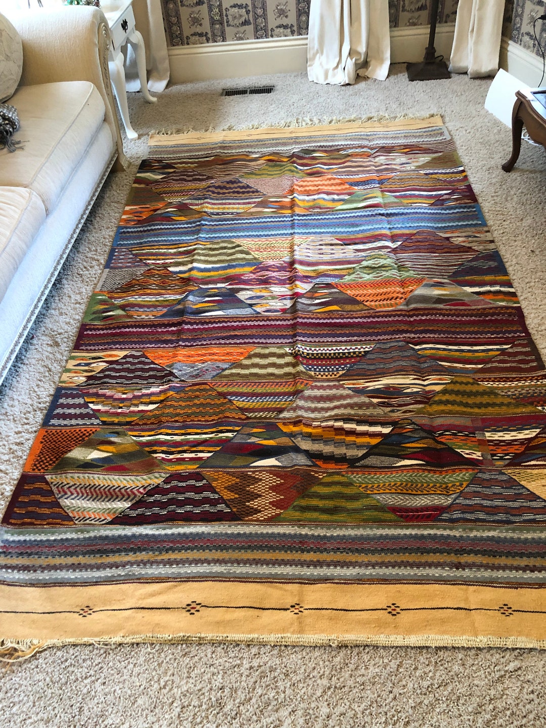 Original Berber Picasso Handmade Moroccan Rug - Etsy