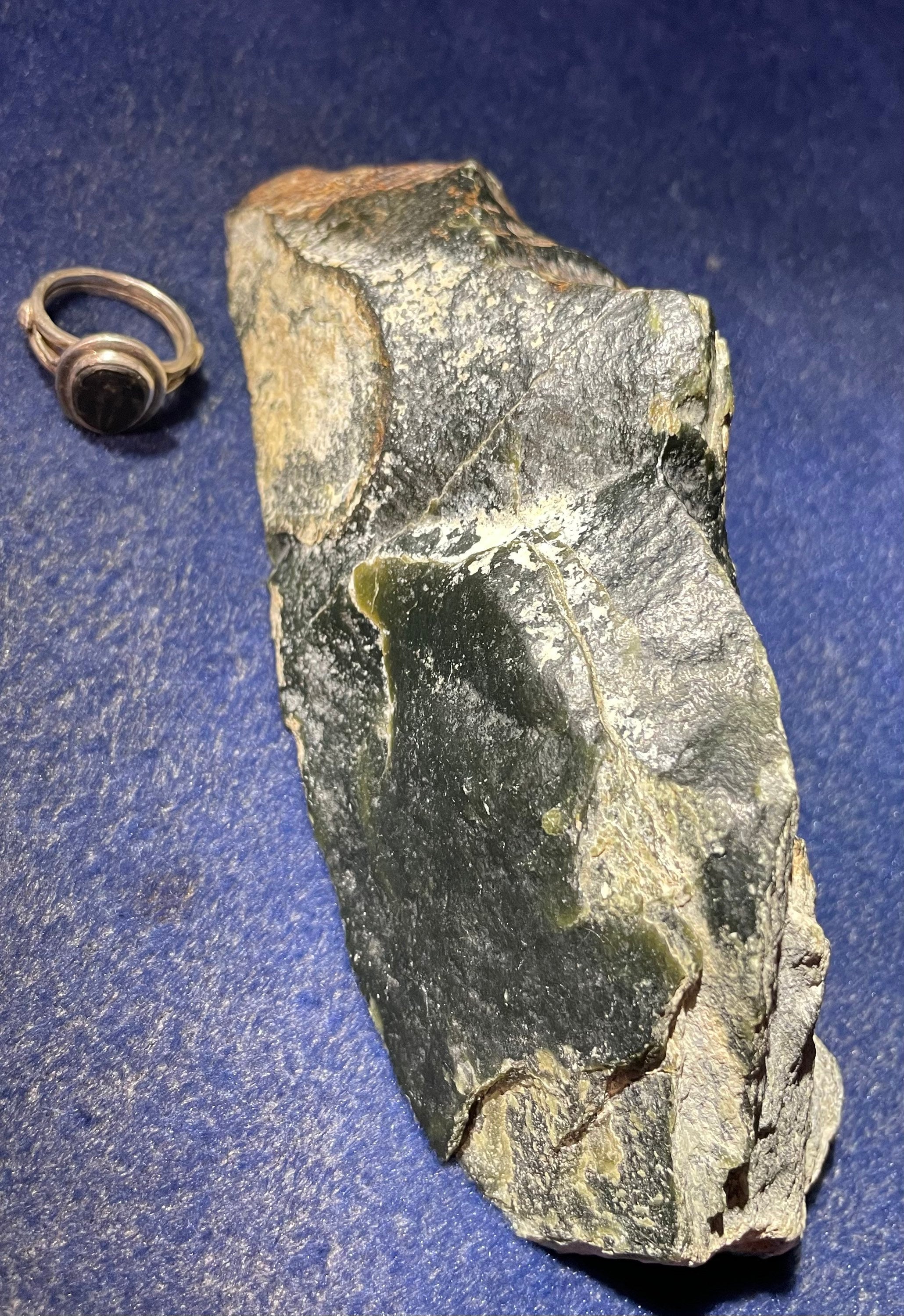 Wyoming Olive Jade Cut Chunk | Etsy UK