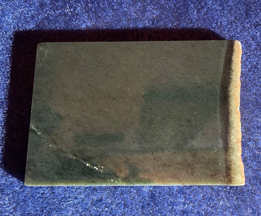 Polished Wyoming Sage Olive Jade Slab - Etsy