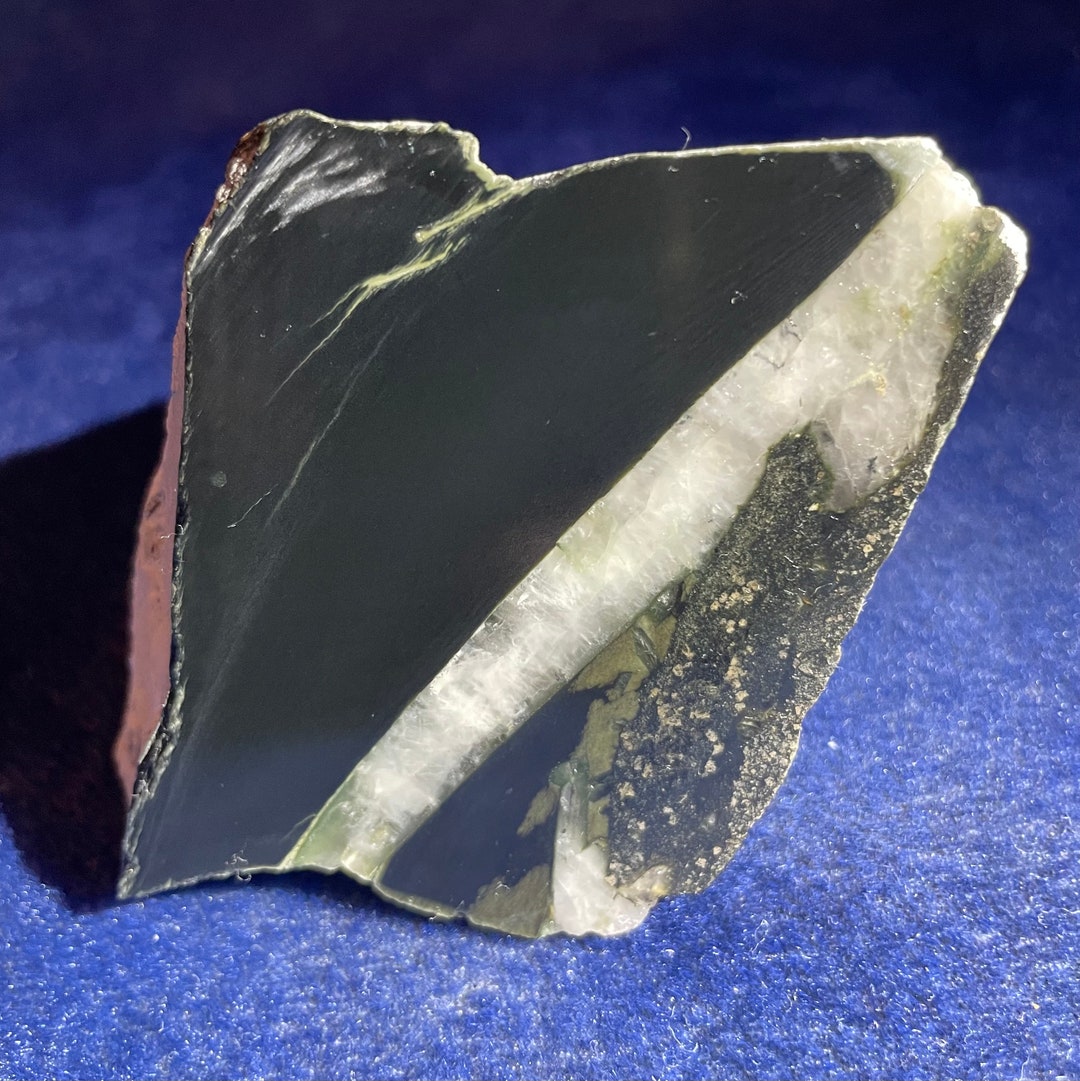 Wyoming Black Frogskin Galaxy Jade With Crystals - Etsy