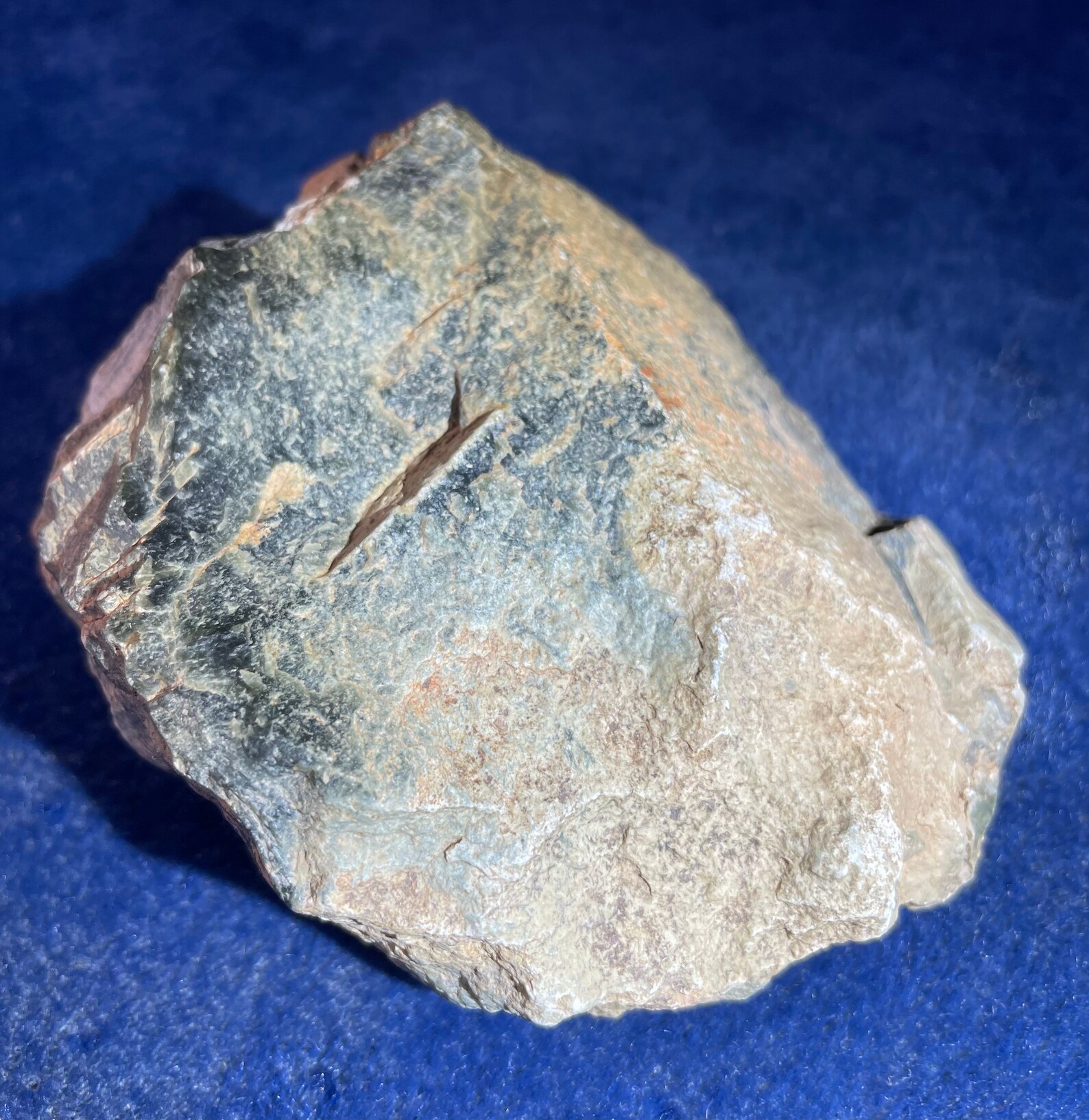 Wyoming Olive Jade With Quartz Crystals | Etsy