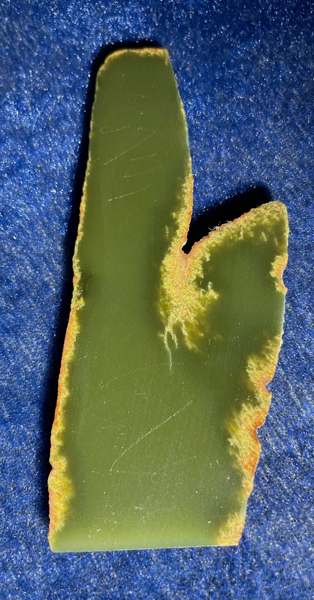 Wyoming Olive Jade Slab - Etsy