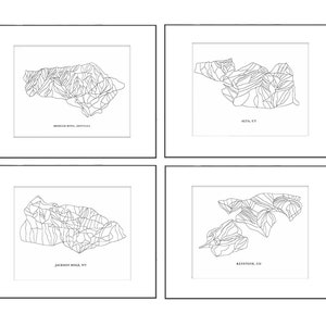 Bridger Bowl Ski Map Bridger Bowl MT Bridger Bowl Trail Map - Etsy