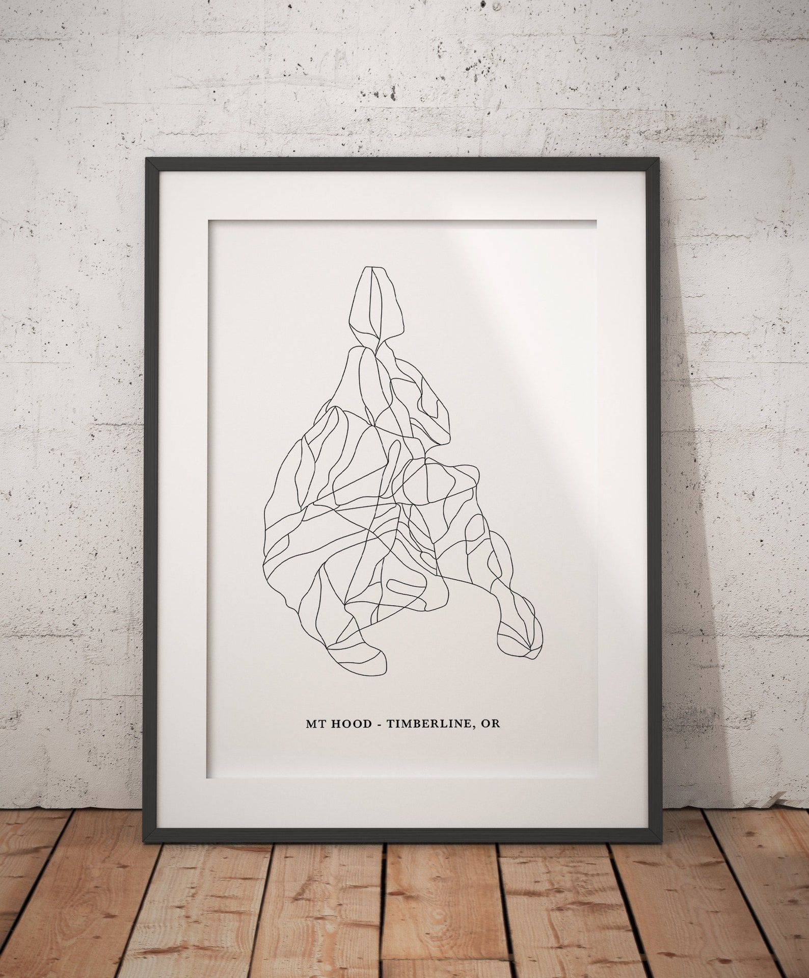 Mt Hood Timberline Trail Map Mt. Hood Timberline Ski Trail - Etsy
