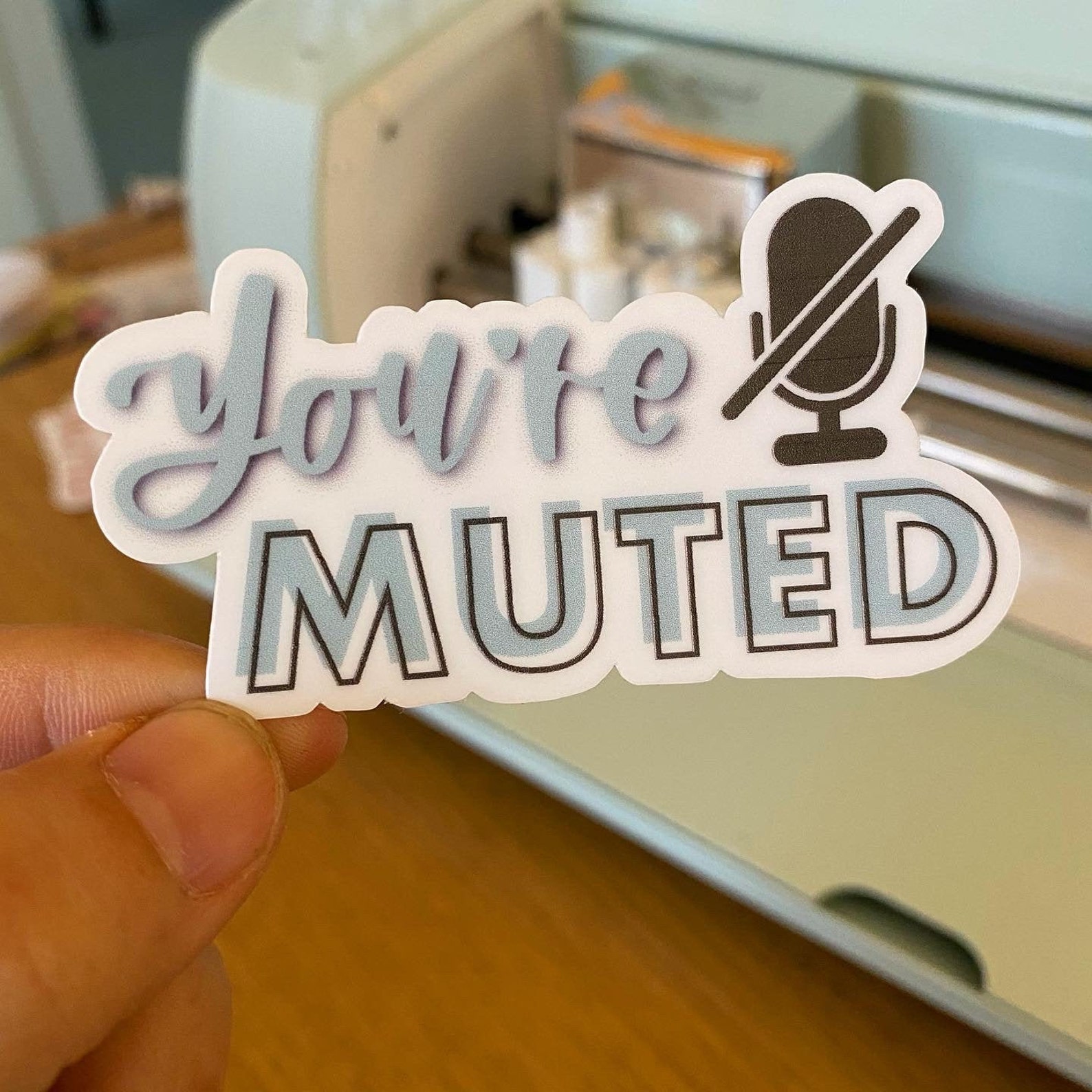 You're Muted Vinyl Stickers - Etsy