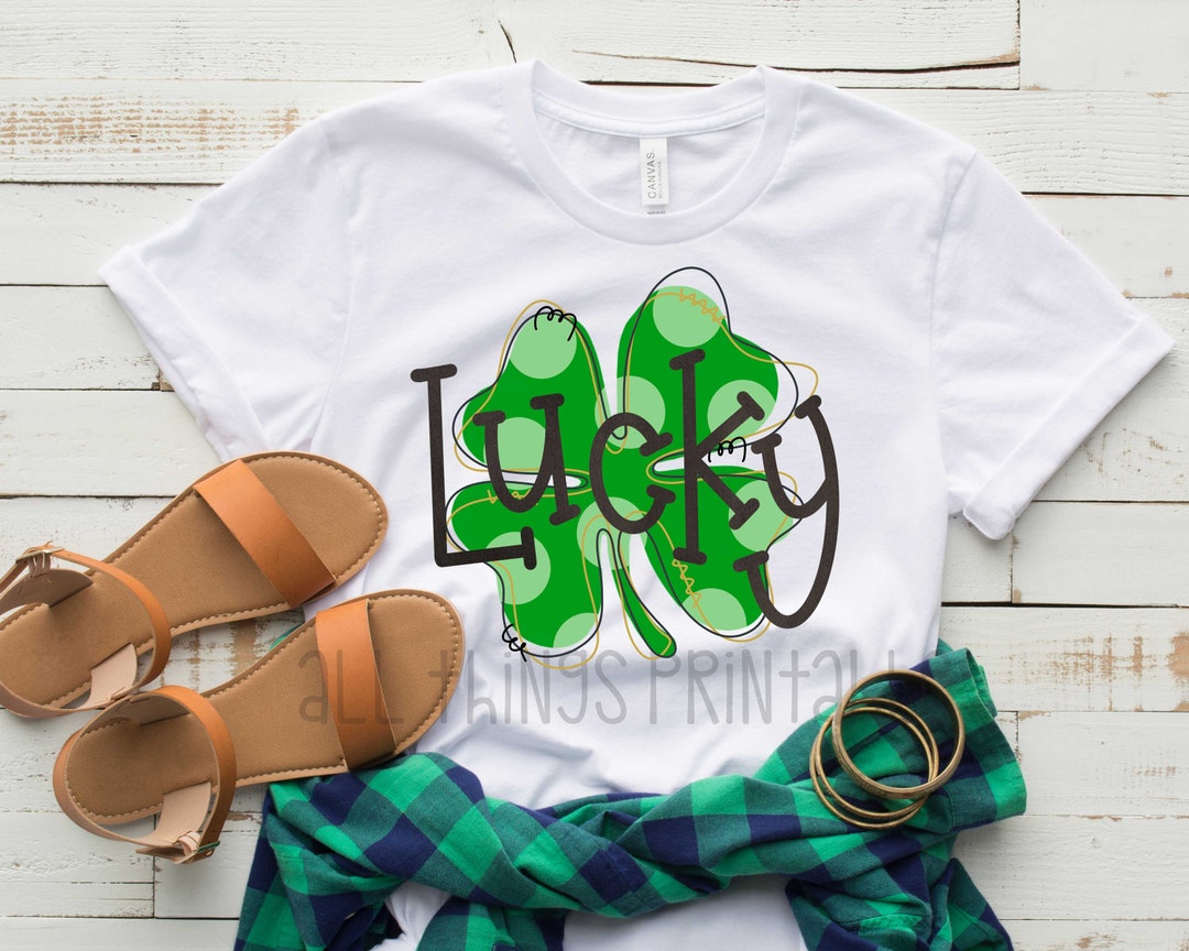 Lucky Shamrock - St. Patrick's Day Printable Design - Instant Download ...