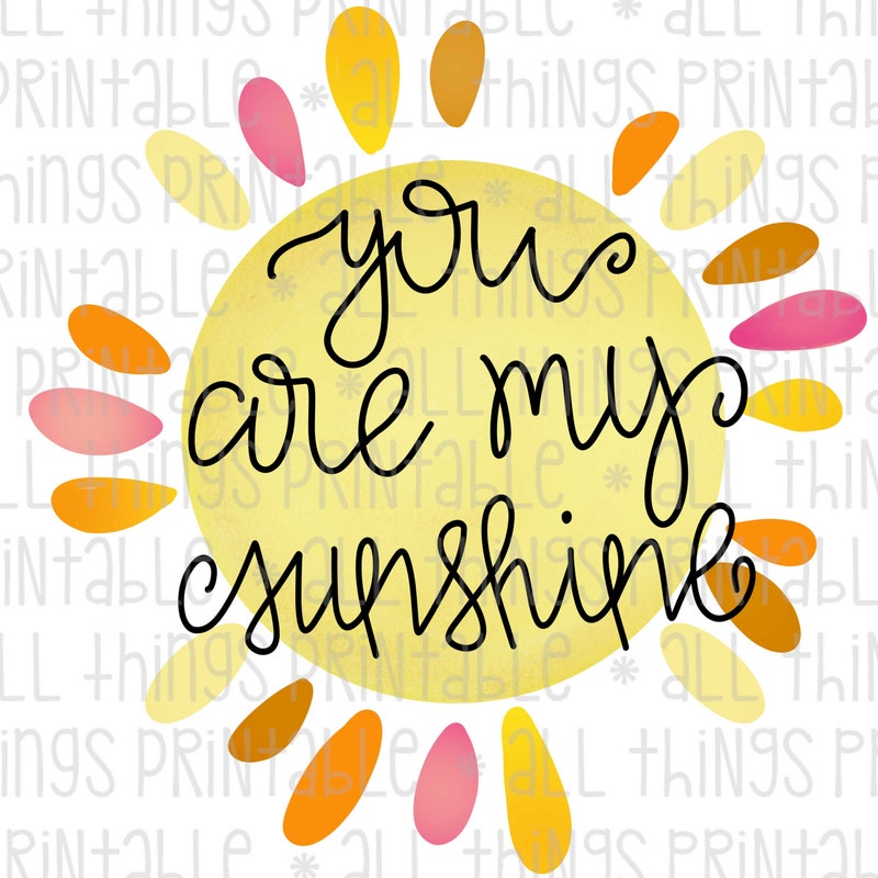 Sunshine Printables - Etsy