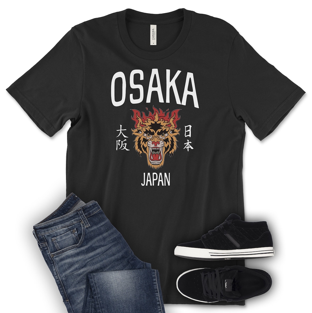 Osaka Shirt-osaka Japan-osaka T Shirt-japanese Fashion-streetwear Shirt ...