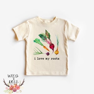 I Love My Roots Vegetable Bodysuit, Vegetable Baby Bodysuit, Farmer's ...