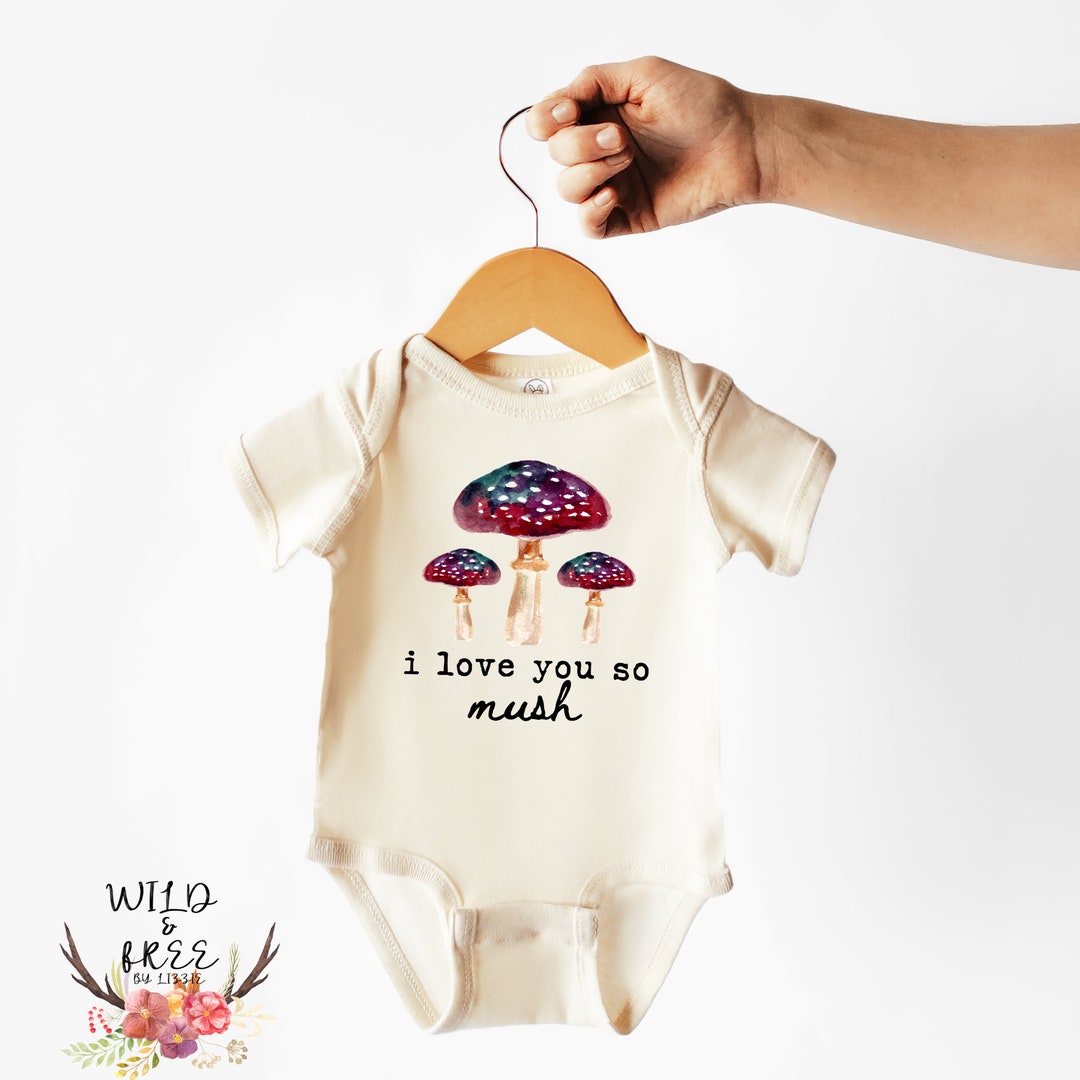 Mushroom Bodysuit, I Love You so Mush Mushroom Bodysuit, Mushroom ...
