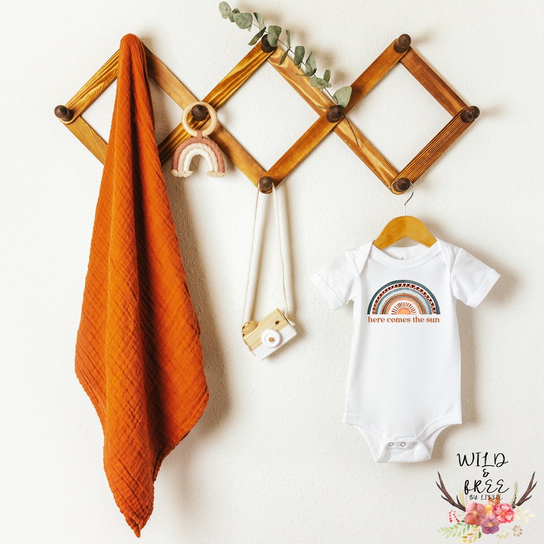 Here Comes the Sun Onesie Sun Baby Bodysuit Boho Baby - Etsy