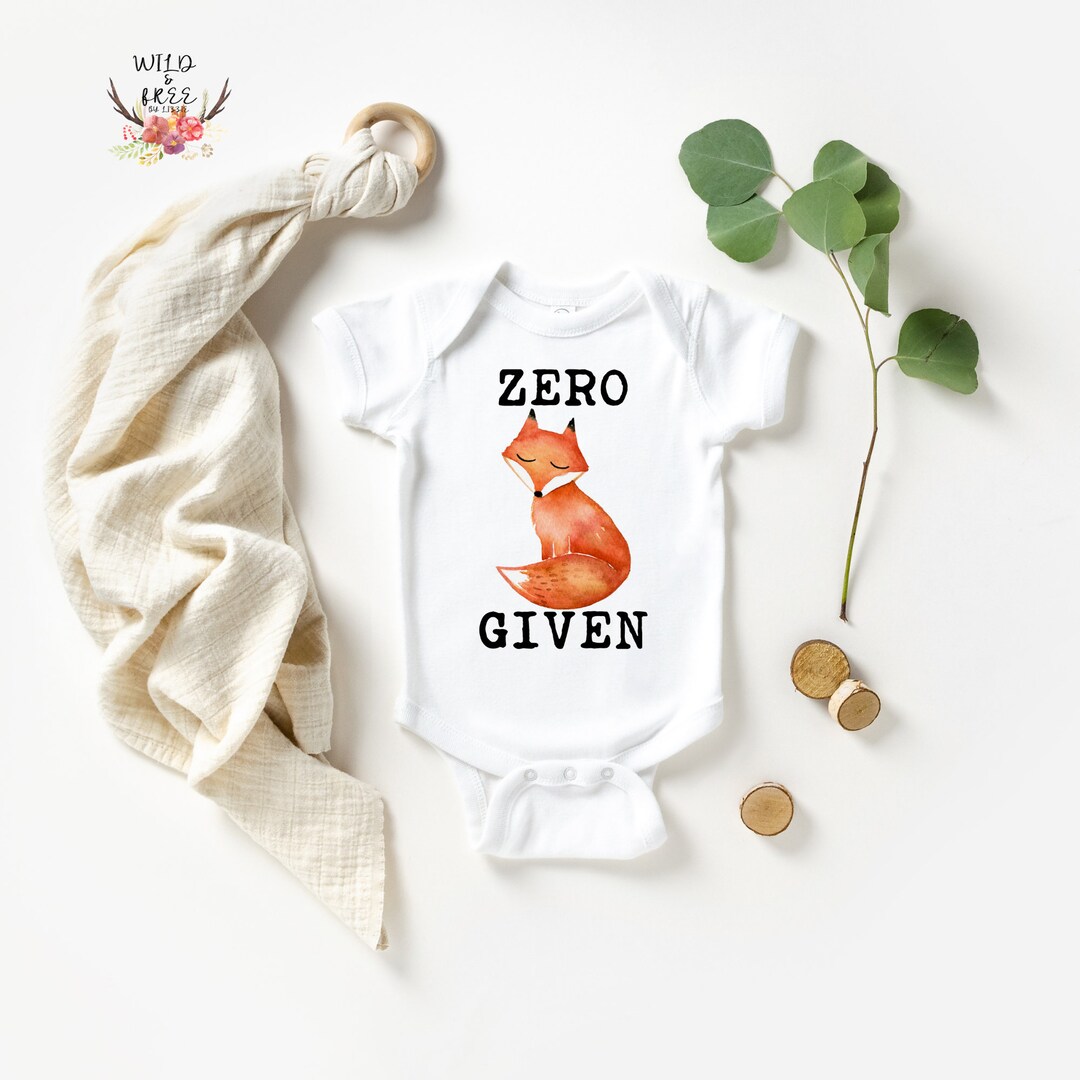 Zero Fox Given Onesie, Fuchs Body, Waldtier Body, Hipster Babykleidung ...