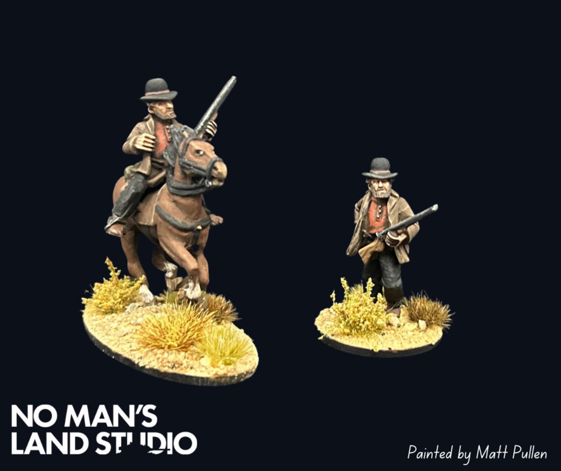 Wild West Bounty Hunter Moose Gunderson Painted Miniatures What A ...