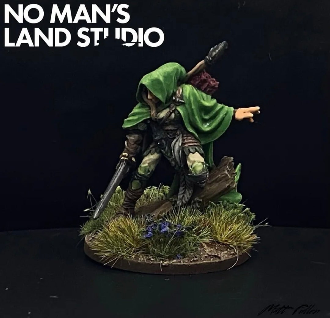 Pro Painted Fantasy D&D Elf Niena Miniature - 28mm COMMISSION - Painted ...