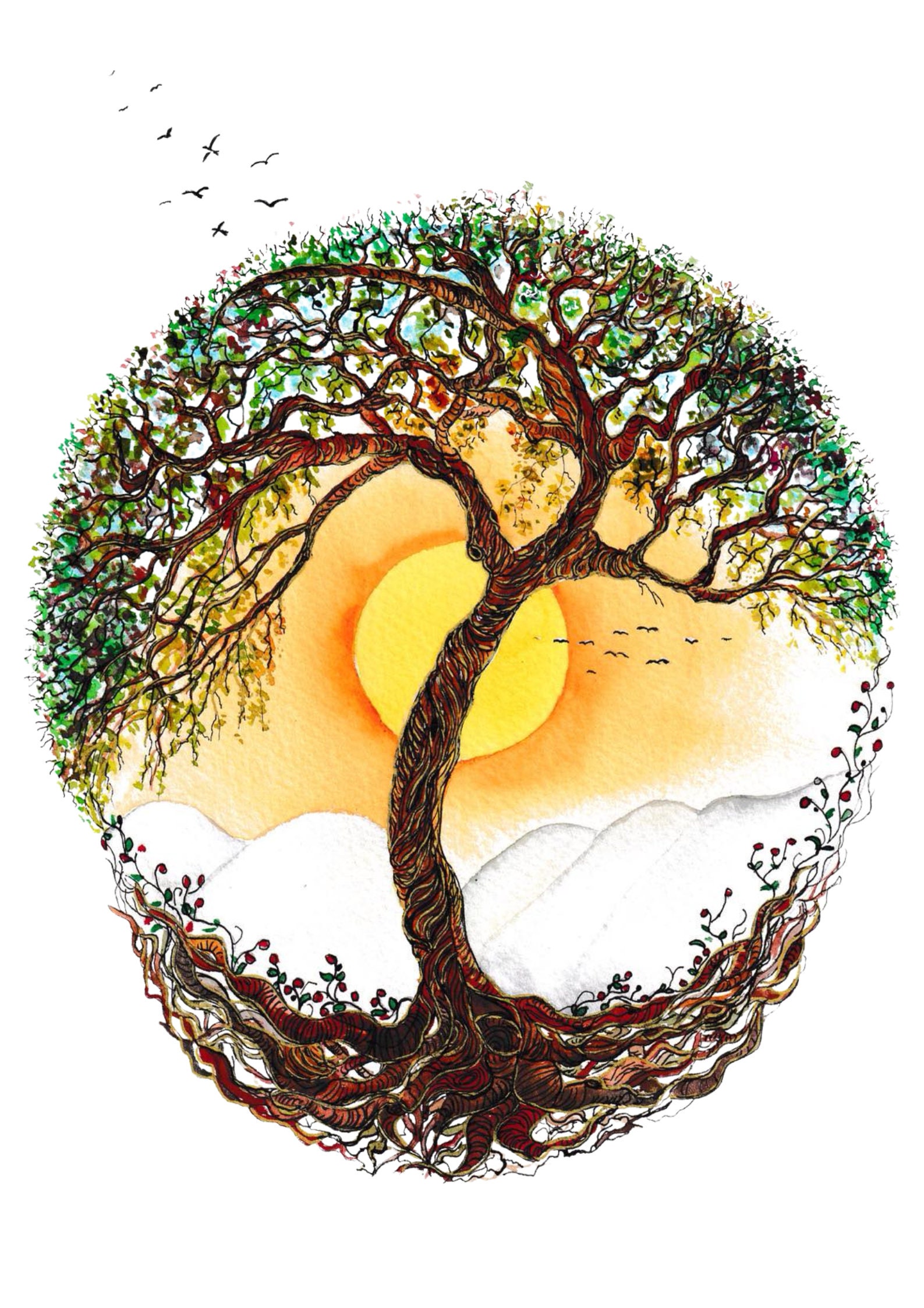 Watercolour Tree of Empathy - Print - Digital Copy - Etsy