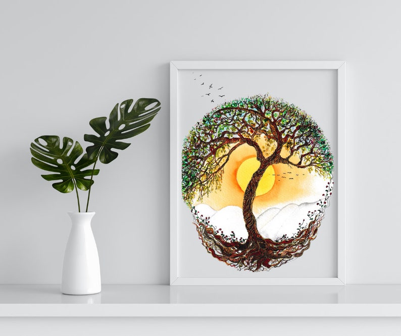 Watercolour Tree of Empathy - Print - Digital Copy - Etsy
