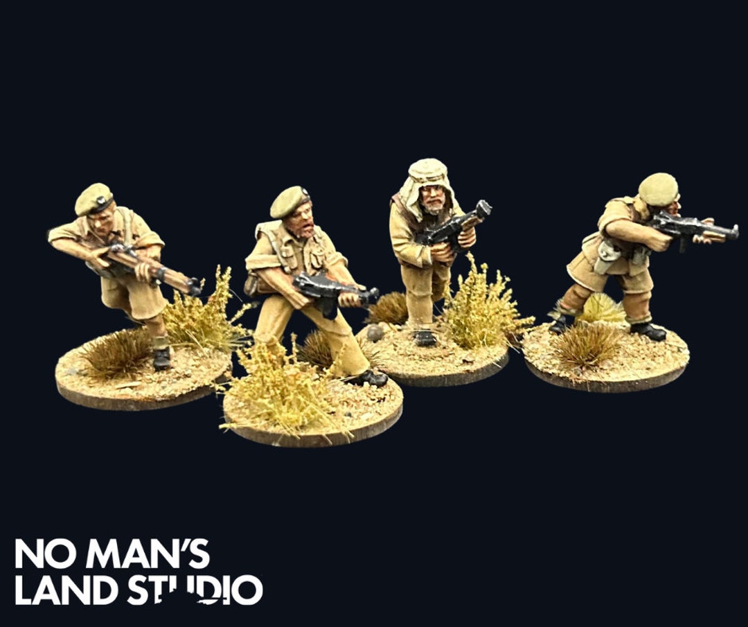 Bolt Action Painted, SAS LRDG, British Figures, 28mm WW2 Artizan ...