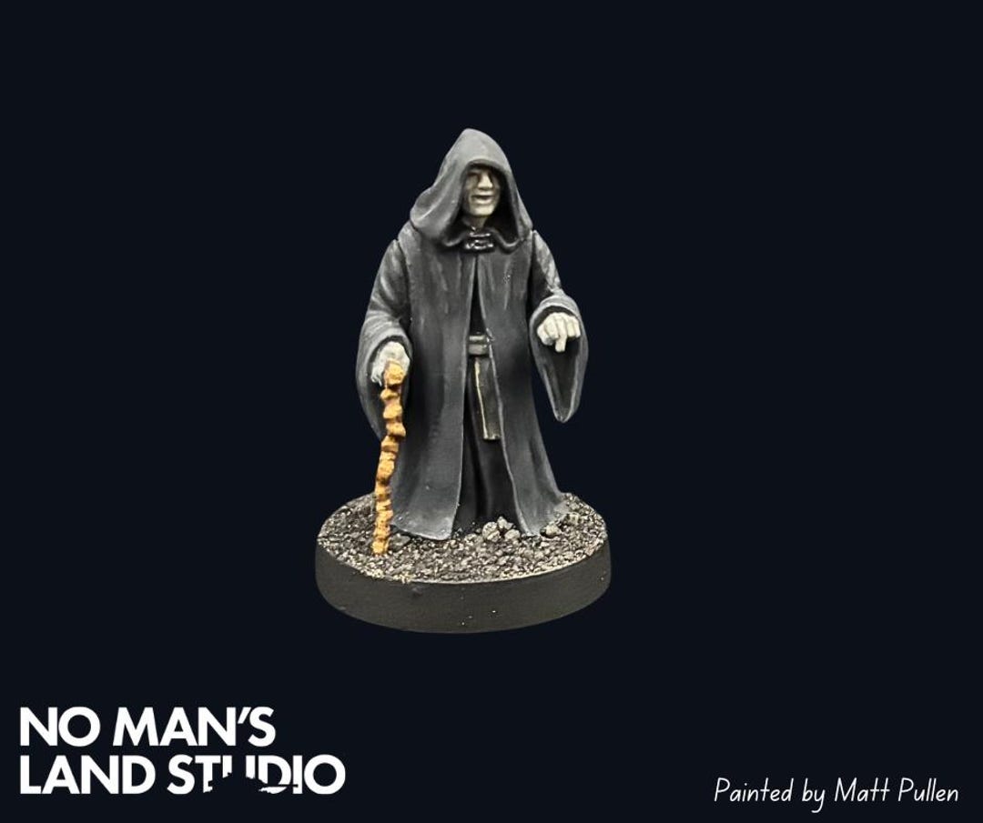 Pro Painted Star Wars Legion Miniature Emperor Palpatine 28mm Star Wars ...